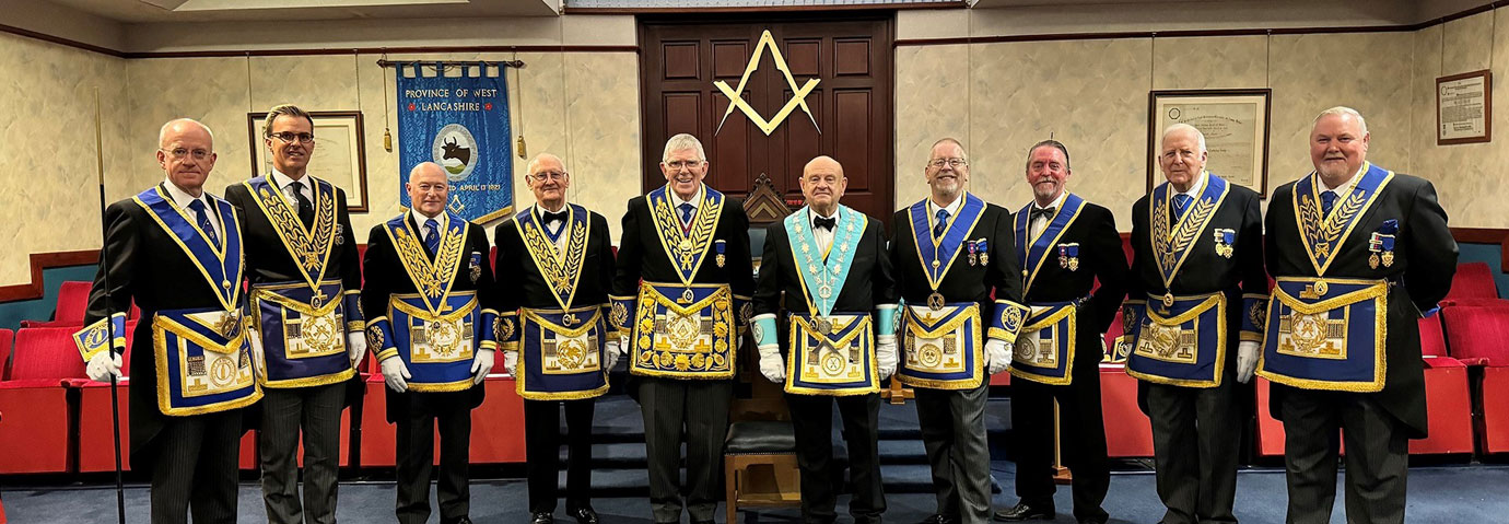Special guest at Peace Lodge’s installation - West Lancashire Freemasons