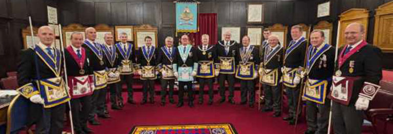 Geoff celebrates a half-century in Freemasonry - West Lancashire Freemasons